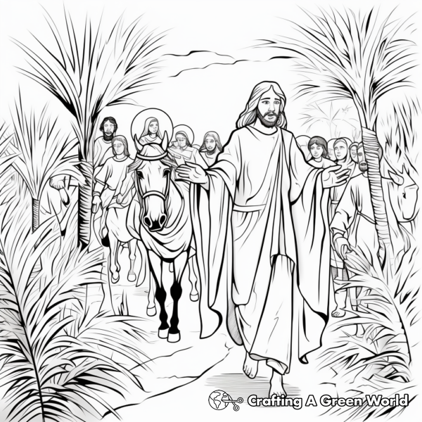 Palm Sunday Coloring Pages - Free & Printable!