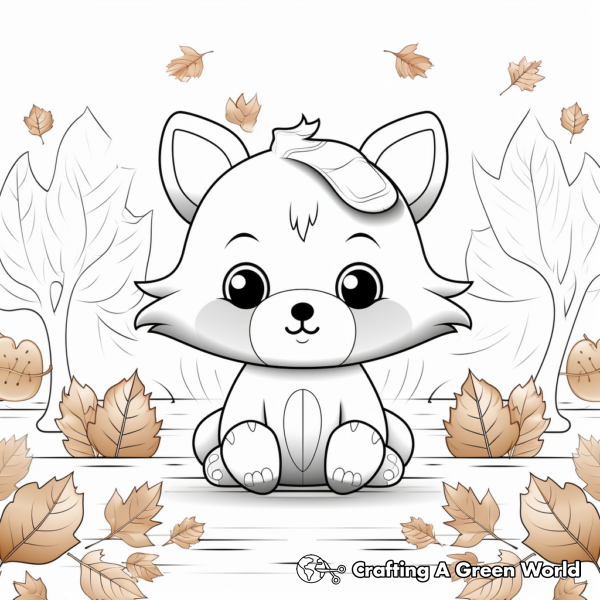 Kawaii Fox Coloring Pages - Free & Printable!