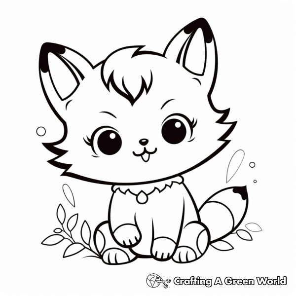 Kawaii Fox Coloring Pages - Free & Printable!