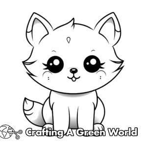 Kawaii Fox Coloring Pages - Free & Printable!