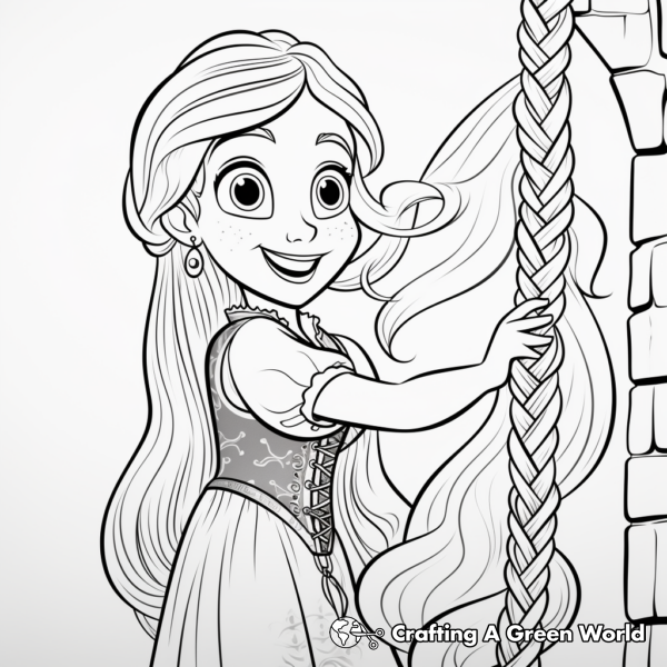 Rapunzel Coloring Pages - Free & Printable!