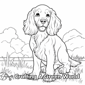 Cocker Spaniel Coloring Pages - Free & Printable!