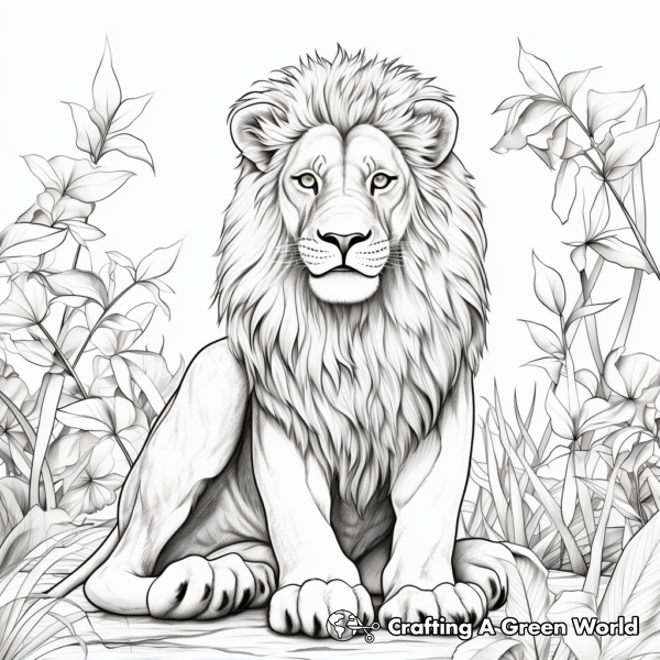 L Is For Lion Coloring Pages - Free & Printable!