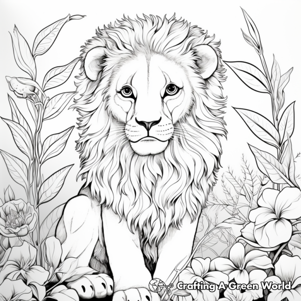 L Is For Lion Coloring Pages - Free & Printable!