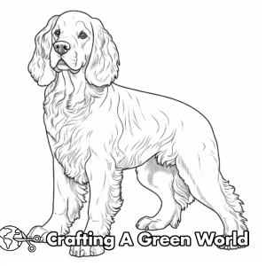 Cocker Spaniel Coloring Pages - Free & Printable!