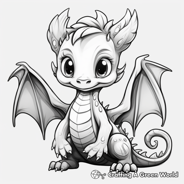 Cartoon Dragon Coloring Pages - Free & Printable!