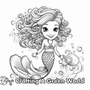 Beautiful Mermaid Coloring Pages - Free & Printable!