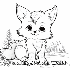 Baby Fox Coloring Pages - Free & Printable!