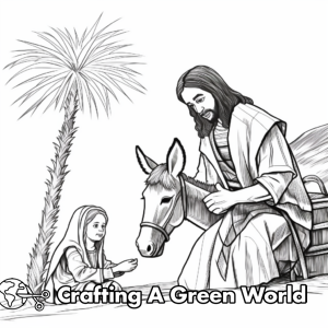 Palm Sunday Coloring Pages - Free & Printable!