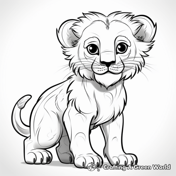 Lion Cub Coloring Pages - Free & Printable!