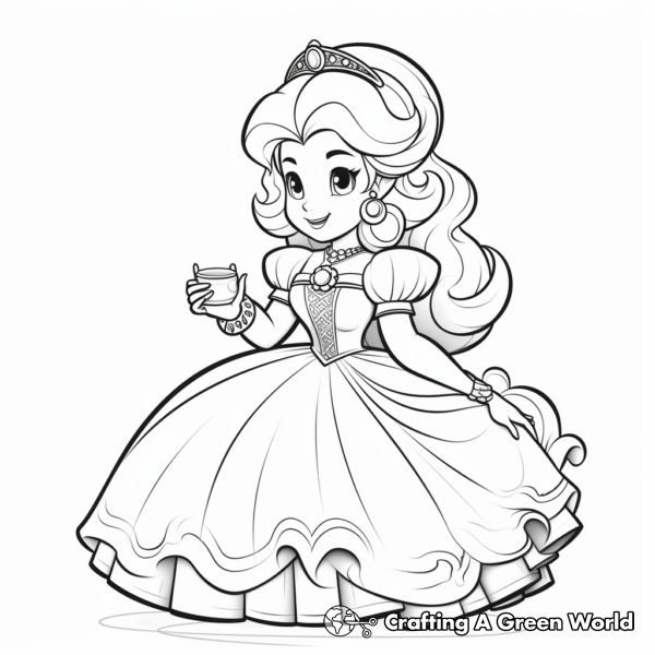 Princess Peach Coloring Pages - Free & Printable!