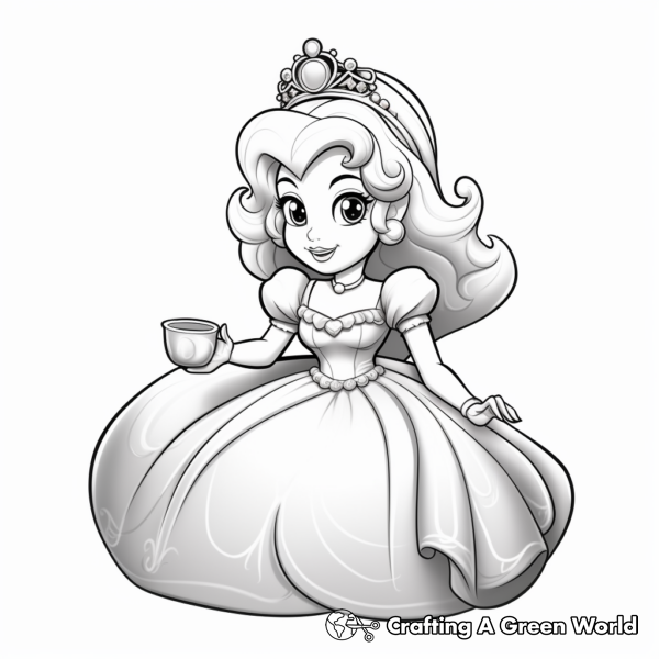 Princess Peach Coloring Pages - Free & Printable!