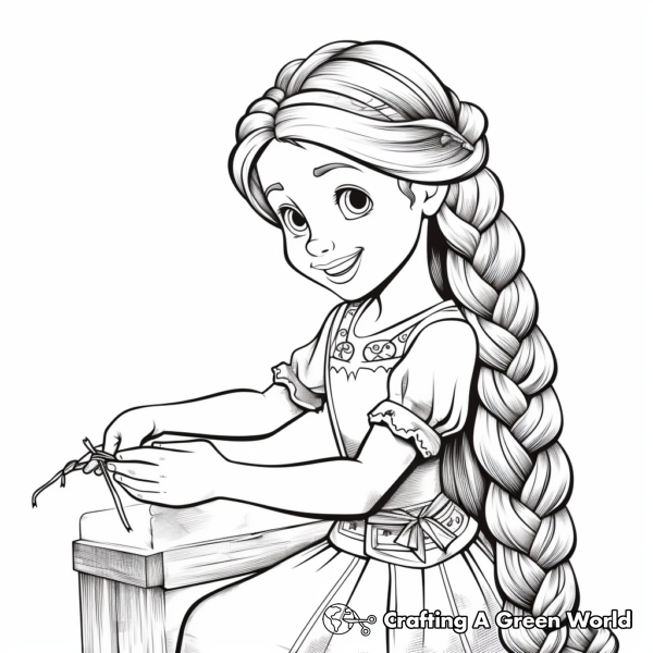 Rapunzel Coloring Pages - Free & Printable!
