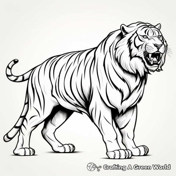 Tiger Face Coloring Pages - Free & Printable!