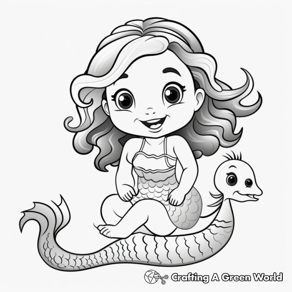 Beautiful Mermaid Coloring Pages - Free & Printable!