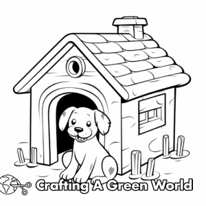 Dog House Coloring Pages - Free & Printable!