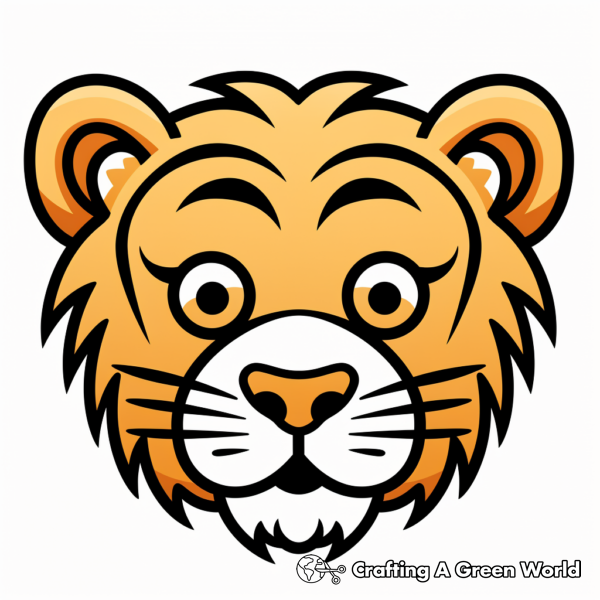 Tiger Face Coloring Pages - Free & Printable!