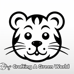 Tiger Face Coloring Pages - Free & Printable!