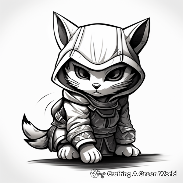 Cat Ninja Coloring Pages - Free & Printable!