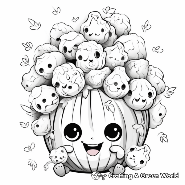 Popcorn Coloring Pages - Free & Printable!