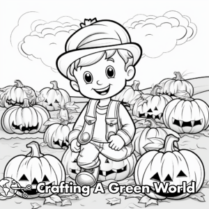 Pumpkin Patch Coloring Pages - Free & Printable!