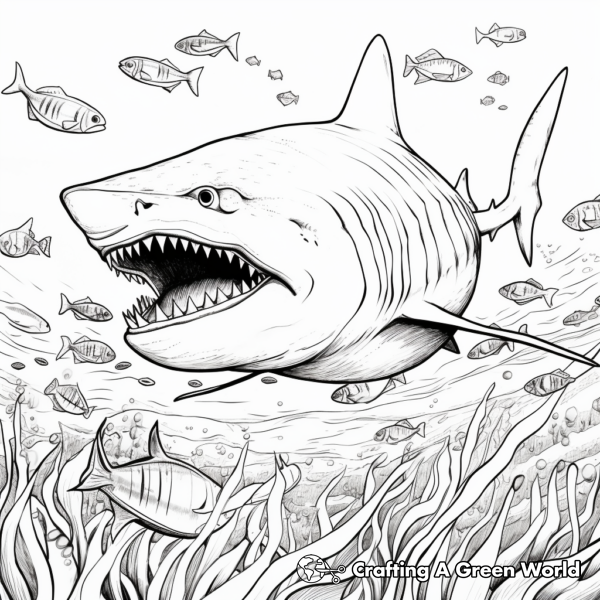 Tiger Shark Coloring Pages - Free & Printable!