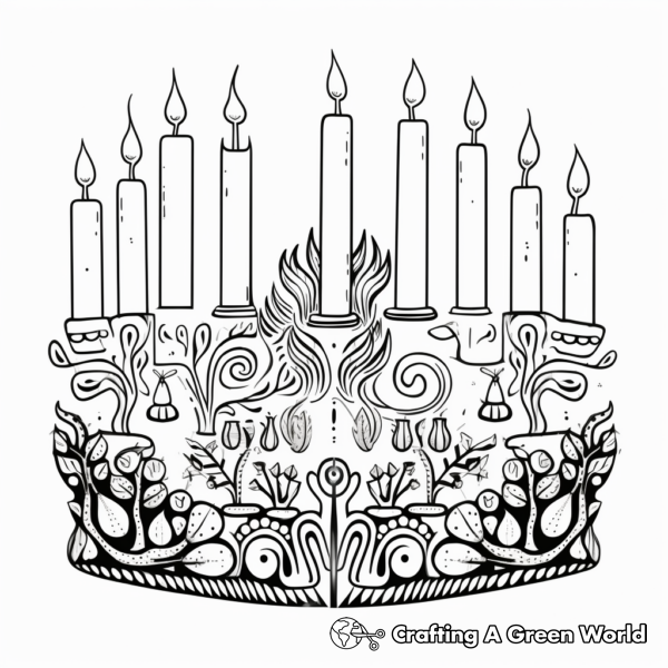 Menorah Coloring Pages - Free & Printable!