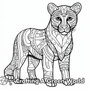 Mountain Lion Coloring Pages - Free & Printable!
