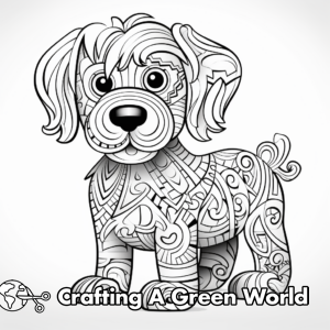 Rainbow Dog Coloring Pages - Free & Printable!