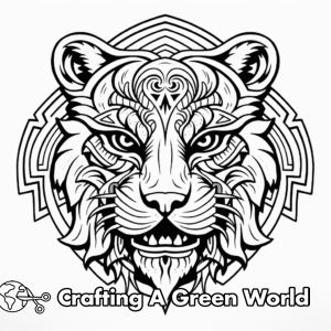 Tiger Mandala Coloring Pages - Free & Printable!