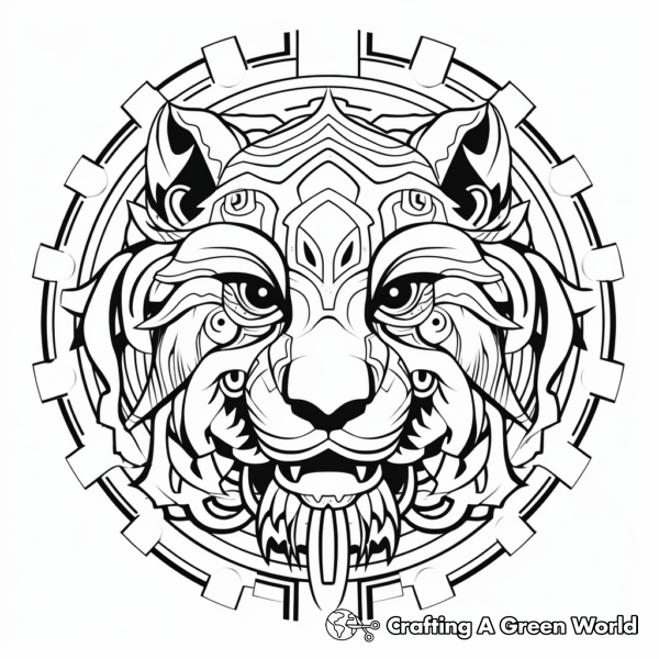 Tiger Mandala Coloring Pages - Free & Printable!