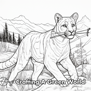 Mountain Lion Coloring Pages - Free & Printable!