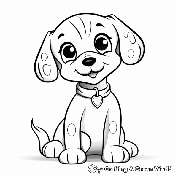 Kawaii Puppy Coloring Pages - Free & Printable!