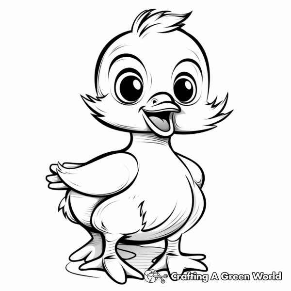 Yellow Duck Coloring Pages - Free & Printable!