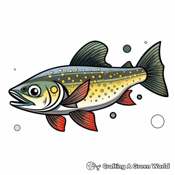 Brook Trout Coloring Pages - Free & Printable!