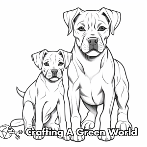 American Bulldog Coloring Pages - Free & Printable!
