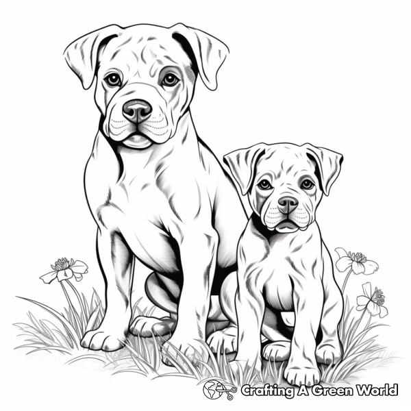 American Bulldog Coloring Pages - Free & Printable!