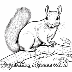 Red Squirrel Coloring Pages - Free & Printable!