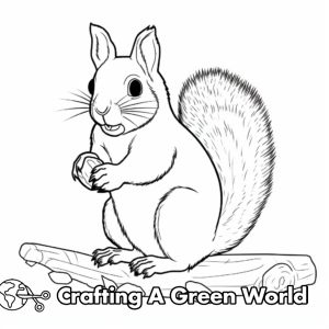 Red Squirrel Coloring Pages - Free & Printable!