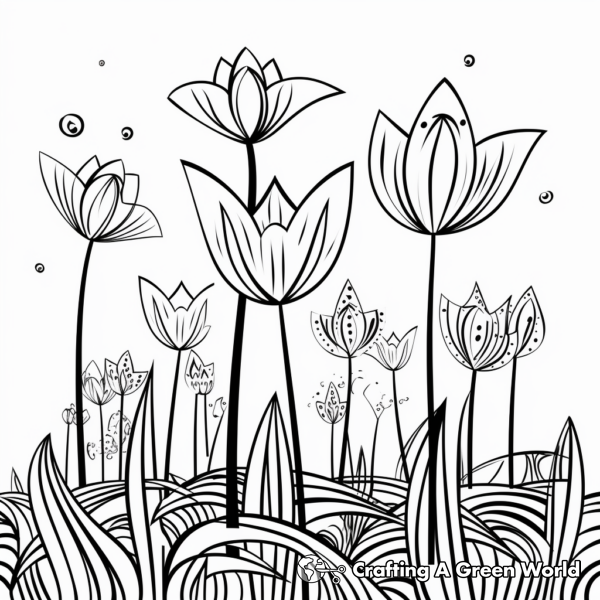 Tulip Coloring Pages - Free & Printable!