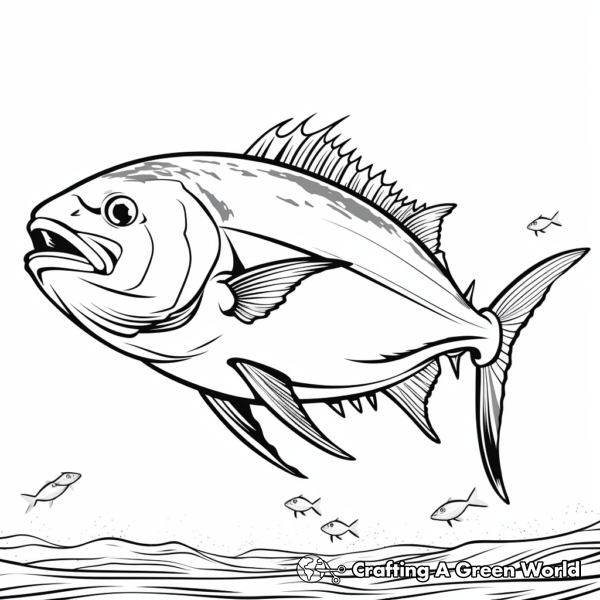 Tuna Coloring Pages - Free & Printable!