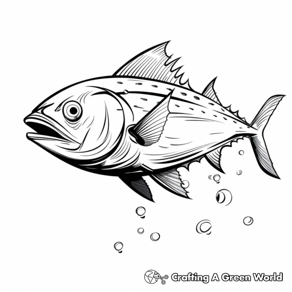 Tuna Coloring Pages - Free & Printable!