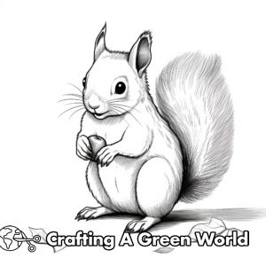 Red Squirrel Coloring Pages - Free & Printable!