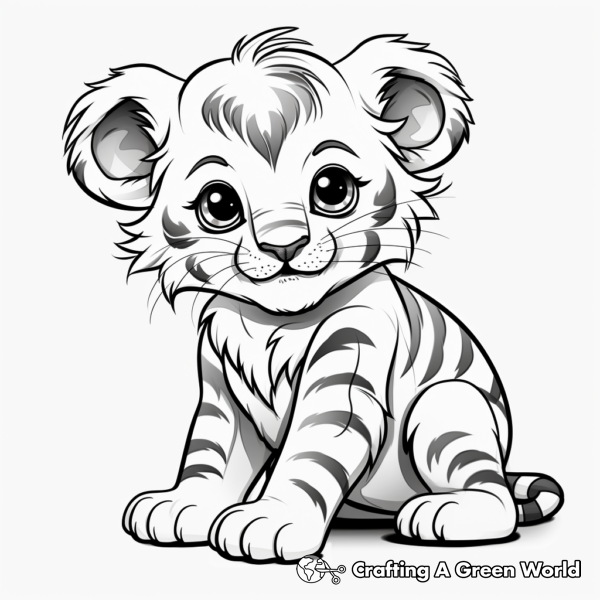 Tiger Cub Coloring Pages - Free & Printable!