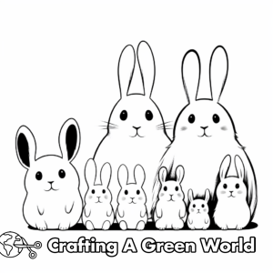 Simple Bunny Coloring Pages - Free & Printable!