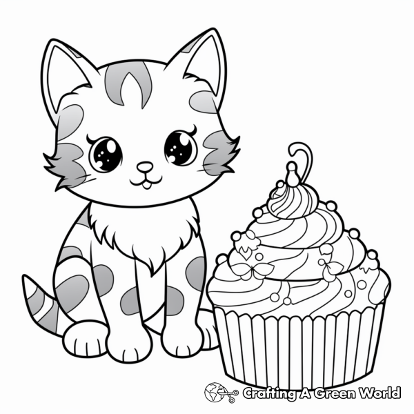 Cat Birthday Coloring Pages - Free & Printable!
