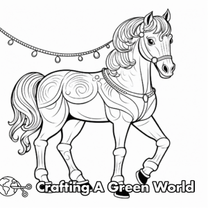 Rainbow Horse Coloring Pages - Free & Printable!