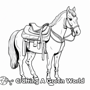 Horse With Saddle Coloring Pages - Free & Printable!