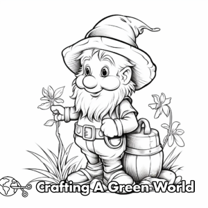 Spring Gnome Coloring Pages - Free & Printable!