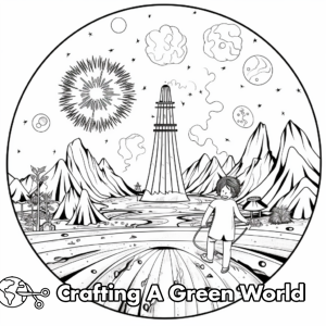 V Is For Volcano Coloring Pages - Free & Printable!